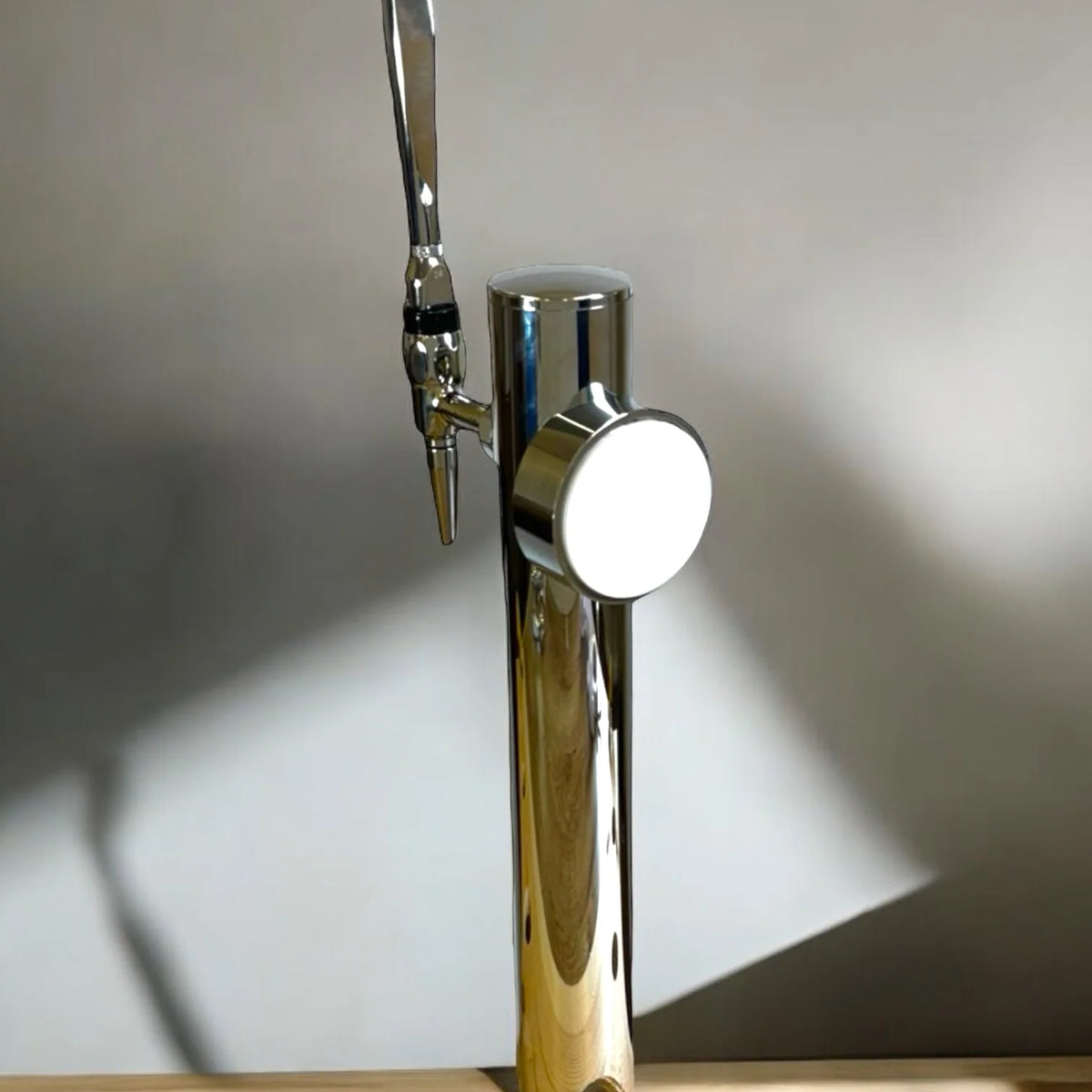 Single chrome beer tower | Alpha (includes tap) – Morepour Drinks Dispense