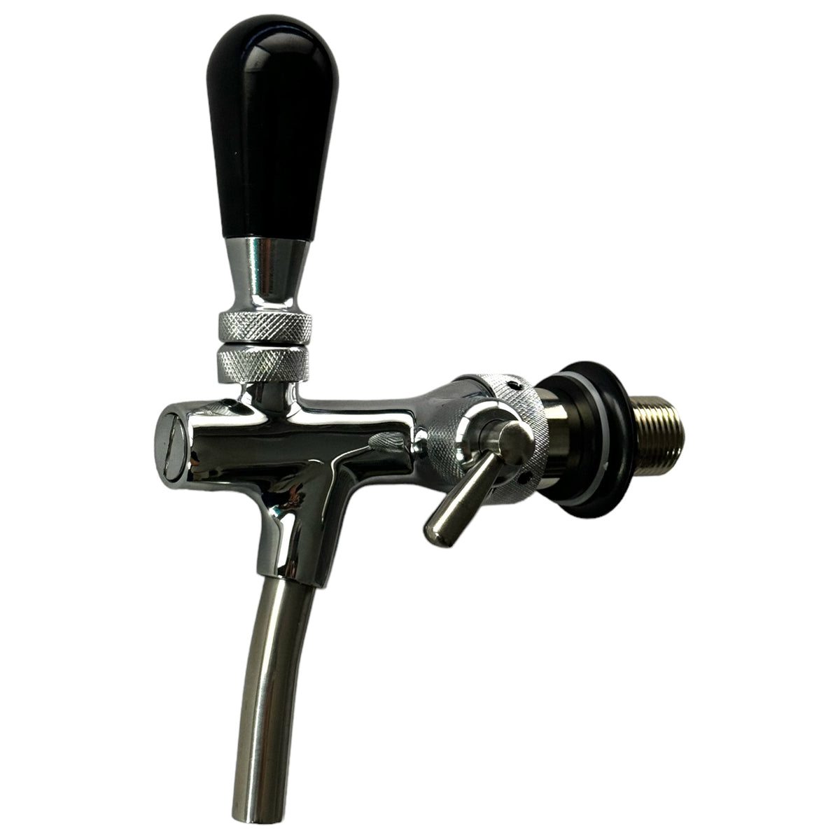 Chrome Compensator beer tap 35m theaded shank – Morepour Drinks Dispense