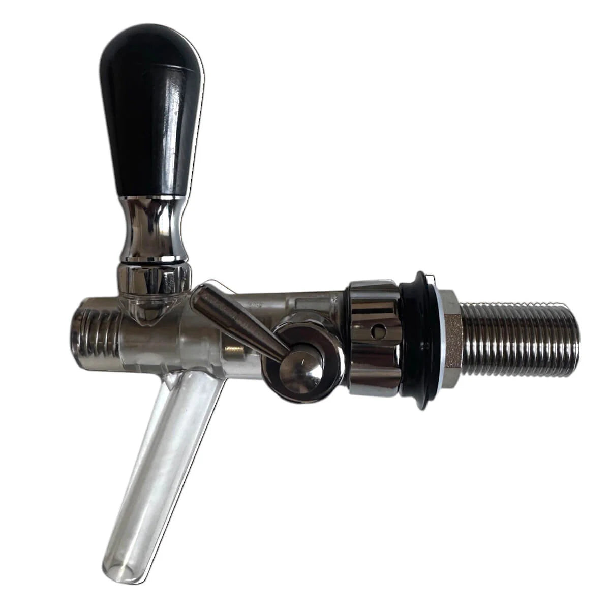 Clear plastic compensator beer tap 1/2'' thread 5/16'' inlet – Morepour ...