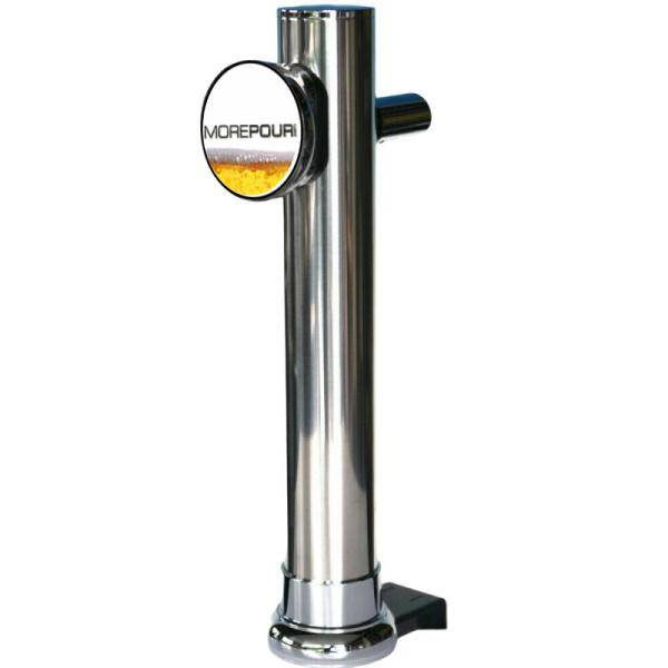 Unity Font Draught Beer Tower with Chrome Tap - Morepour